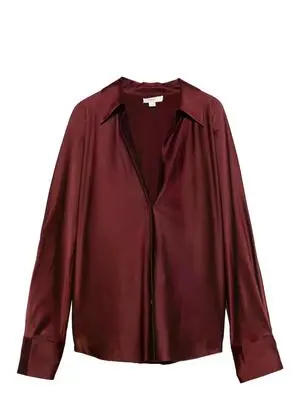 Vince Satin Shirt - Red