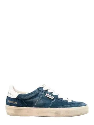GOLDEN GOOSE Suede Low Top Sneakers - Blue