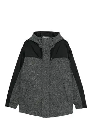 Iceberg Paneled Hooded Jacket - Grey