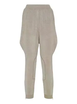 Brunello Cucinelli Ribbed Knit Trousers - Neutrals