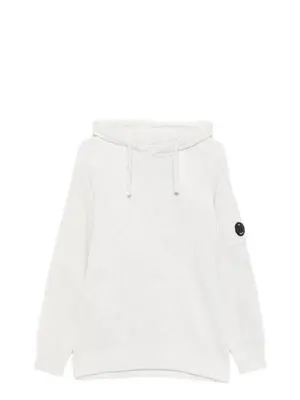 C.P. COMPANY Lens-detail Hoodie - White