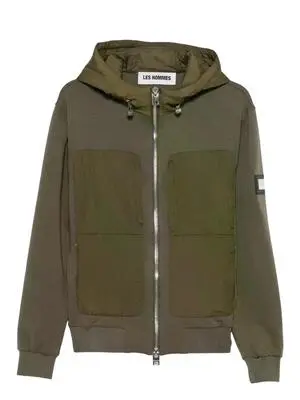LES HOMMES Zip-Up Hooded Jacket