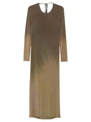 UMA WANG Long-Sleeved Maxi Dress