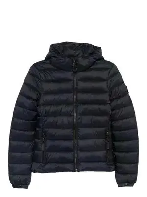 Superdry Hooded Puffer Jacket - Blue