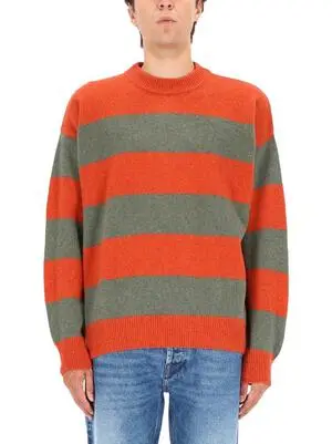 AMISH Striped Wool Pullover - Multicolour