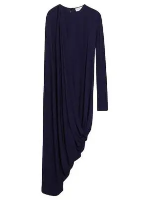 Sportmax Draped Asymmetric Dress - Purple
