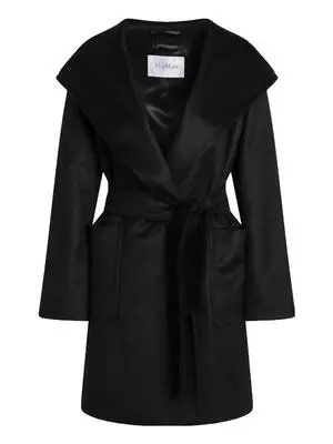 Max Mara Wrap Coat - Black
