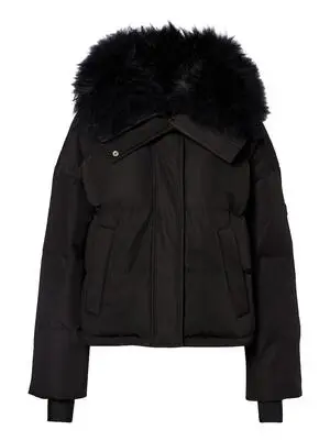 YVES SALOMON 60cm Ski Jacket - Black