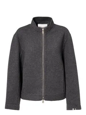 EXTREME CASHMERE X Motor Wool And Cashmere Bomber Jacket - Grey
