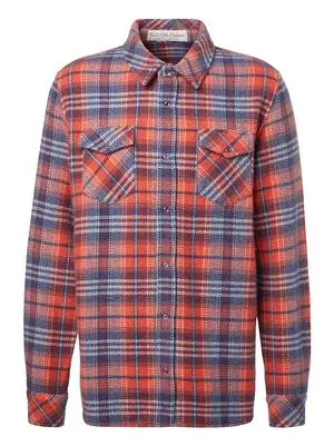 GOD'S TRUE CASHMERE Americana Cashmere Shirt With Amethyst - Red