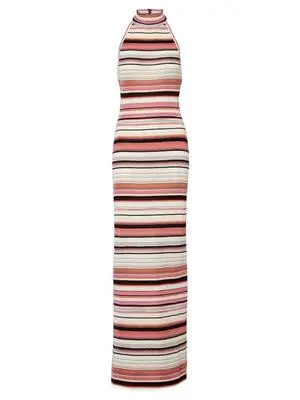 Missoni Striped Halterneck Maxi Dress - Multicoloured