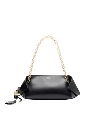 FERRAGAMO Small Leather Shoulder Bag - Black