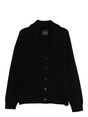 ROBERTO COLLINA Shawl Collar Jacket - Black