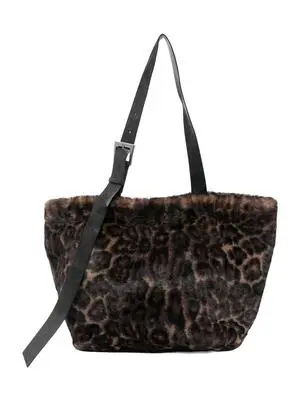 Apparis Esti Leopard Print Tote Bag - Brown