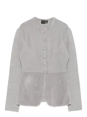 EMPORIO ARMANI Buttoned Crewneck Jacket
