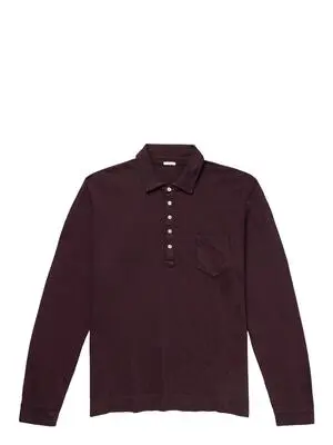 Massimo Alba Cotton-blend Polo Shirt - Burgundy