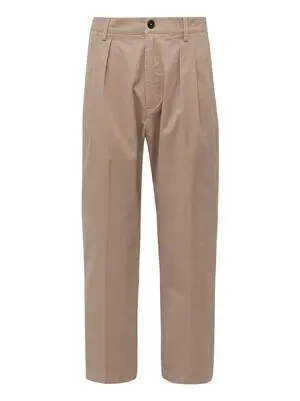 Massimo Alba Stan Tapered Pleated Trousers - Neutrals