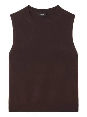 Theory Cashmere Tank Brown