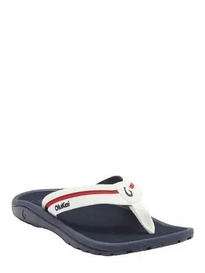 Olukai Ohana Plua Flip Flop Bright White/americana