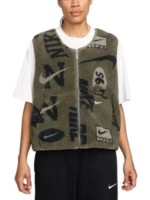 Nike Sportswear Street Reversible Vest - Medium Olive/neutral Olive