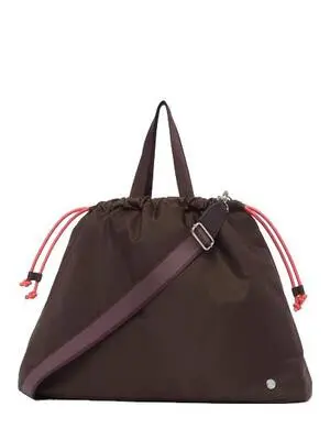 PELOTON Cinch Sack Crossbody Bag - Cocoa