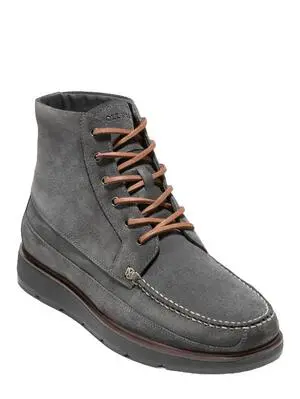 Cole Haan Muir Waterproof Moc Toe Boots - Raven Sde Raven Wp