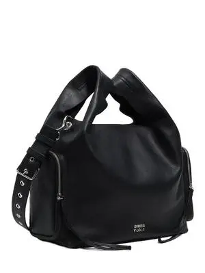 Bimba Y Lola Leather Crossbody Bag - Black
