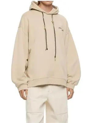 Bimba Y Lola Floral Logo Hoodie - Beige