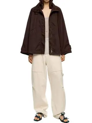 Bimba Y Lola A-line Trench Coat - Dark Brown