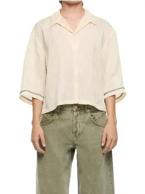 Bimba Y Lola Button Down Shirt - Vanilla