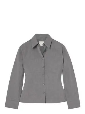 Calvin Klein Cotton-poplin Shirt - Gray
