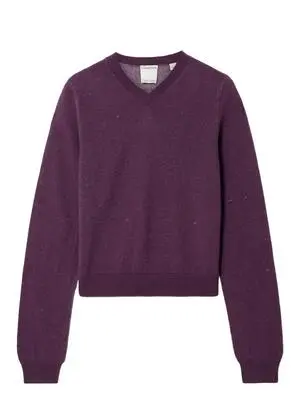Calvin Klein Celia Cropped Sweater - Purple