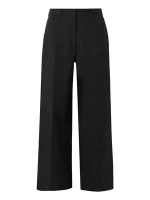 Calvin Klein Simone Wool Wide-leg Trousers - Black