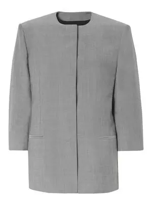 Calvin Klein Calvin Klein Collection Parker Wool Blazer Light Gray