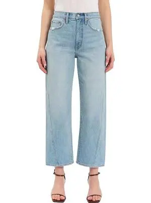 DAZE Westward High-waist Barrel Leg Jeans - Pulse