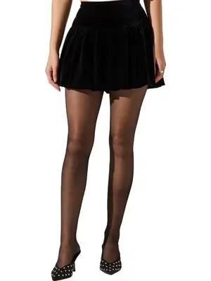 ASTR THE LABEL Jenika Metallic Mini Skirt