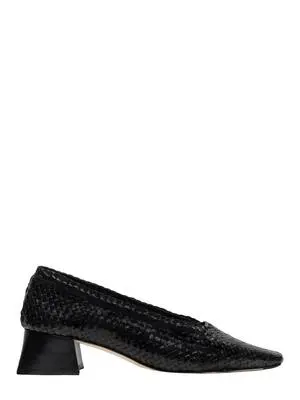 MIISTA 40mm Woven-leather Pumps - Black