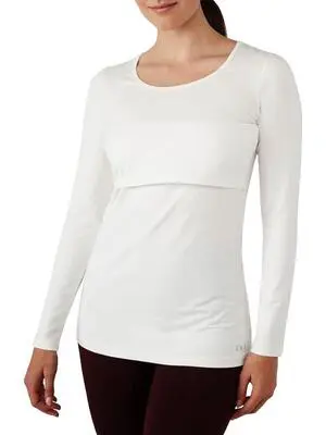MODERN ETERNITY Nursing Long Sleeve Tee - Egg Shell