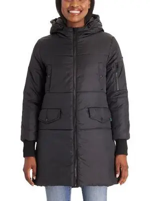MODERN ETERNITY 3-in-1 Maternity To Baby Wearing Puffer Coat - Black