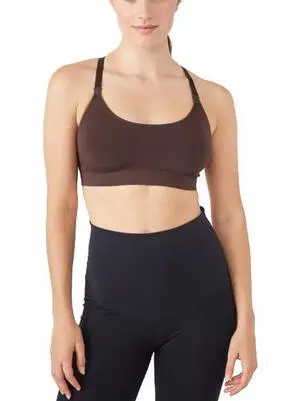 MODERN ETERNITY Bella Yogamaternity Nursing Yoga Bra - Chocolate