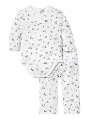Janie And Jack Baby Woodland Friends Wrap Set - White
