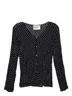 Baacal Maya Pleated Cardigan Black Dots