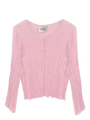Baacal Maya Pleated Cardigan Pink