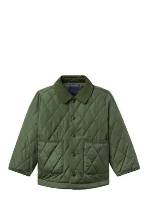 Janie And Jack Quilted Barn Jacket - Green