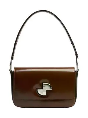 Patou Le Classic Lock Shoulder Bag - Brown