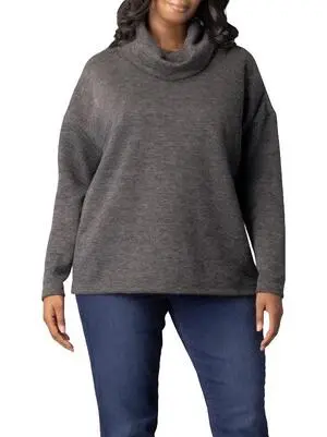 KIYONNA Astrid Turtleneck Sweater Graphite Grey