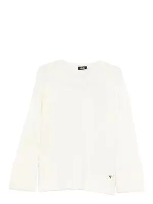 Dixie Crew Neck Sweater - White