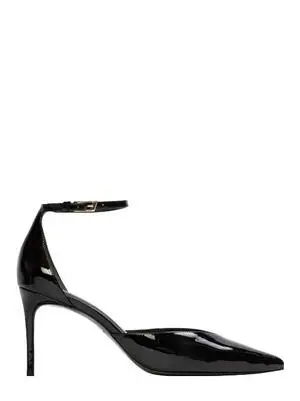 BLACK SUEDE STUDIO Darcie 80 Patent Pump - Black Patent