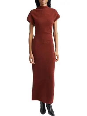 Proenza Schouler Abie Boiled Knit Sweater Dress - Cinnamon