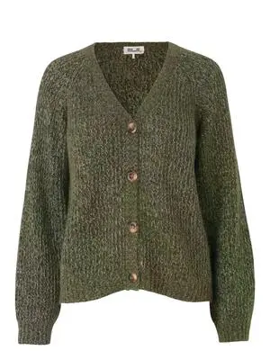Baum Und Pferdgarten V-neck Wool Cardigan - Green